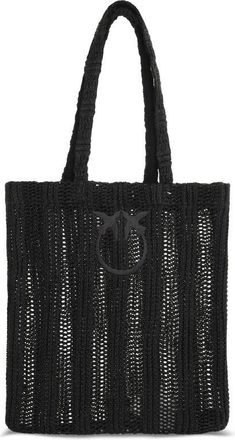 Pinko Pinko, Femme, Sacs, Noir, Taille: ONE Size Easy Tote Bag