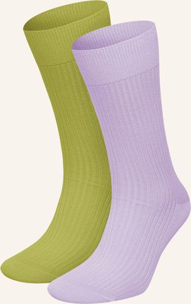 DillySocks Dillysocks 2er-Pack Socken Premium Ribbed Collection gruen