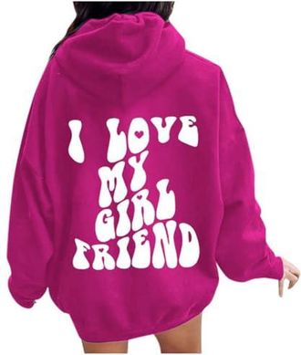 Generic 2026 Sweat &agrave; capuche confortable et confortable avec poches pour la Saint-Valentin, Rd3., XXL