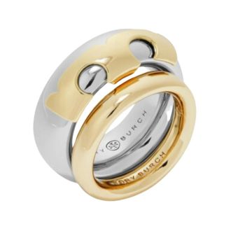 Tory Burch Femme, Accessoires, Jaune, Taille: S Essential Ring Set