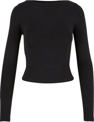Urban Classics Longsleeve Urban Classics Ladies Ruffled Super Slim Longsleeve (1-tlg)
