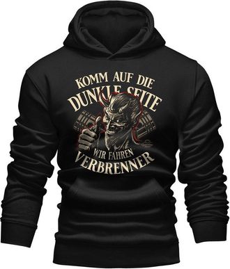 Gasoline Bandit Kapuzensweatshirt für Biker Racer Motorradfahrer: Komm auf die dunkle Seite