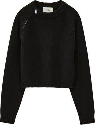 BA&SH Cashmere Zip Knit - - Knitwear - Damen - Schwarzk - L