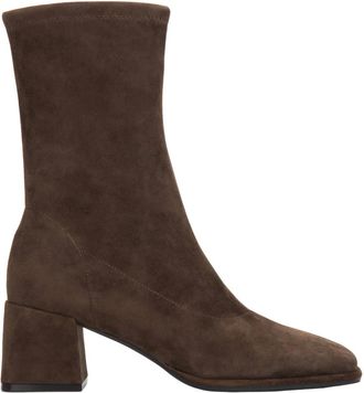 Estro & Luminara Femme, Chaussures, Brun, Taille: 38 EU Bottines &agrave; Talons Carr&eacute;s