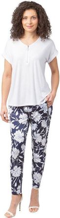 Robell Jogger Pants Hygge-52544-54393, mit Taschen und elastischem Bund Taschen mit Rei&szlig;verschluss