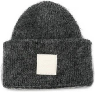 Ami Hat Mohair Ami Paris Patch Beanie