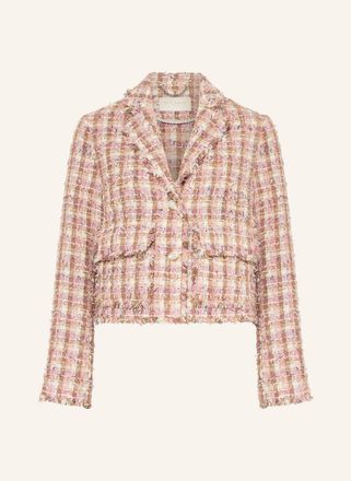 Milano Milano Italy Tweed-Blazer Mit Glitzergarn pink