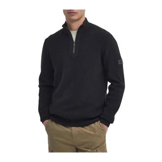 Barbour Crawley Funnel Neck Jumper - - Sweatshirts & Hoodies - Herren - Schwarzk - M