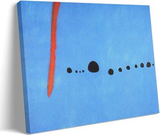 Cambos Joan Miro berühmte Malerarbeiten (blau) Druck Poster Wandkunst Malerei Leinwand Geschenk Wohnzimmer Drucke Schlafzimmer Dekor Kunstwerke 60 x 90 cm