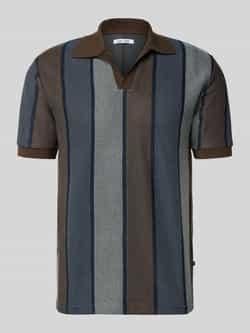 Sams&oslash;e & Sams&oslash;e Poloshirt mit gerippten &Auml;rmelabschl&uuml;ssen Modell TRAVIS