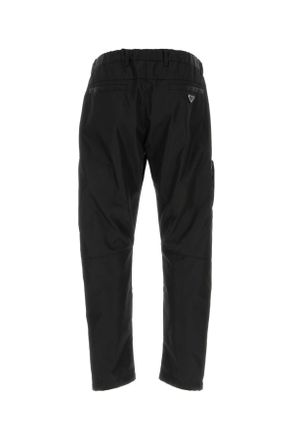 Prada Mens Pantaloni Nero Poliammidericiclata Trousers