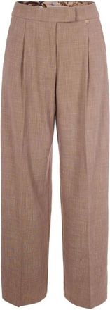 Liu Jo Femme, Pantalons, Beige, Taille: 40 FR Wide Pantalons
