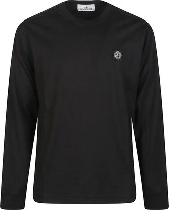 Stone Island Homme, Tops, Noir, Taille: M Long Sleeve T-Shirt