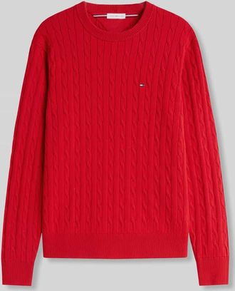 Tommy Hilfiger Regular Fit Pullover aus reiner Baumwolle