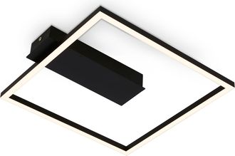 Briloner LED Deckenlampe Frame, LED Deckenleuchte mit warmweißer Lichtfarbe, 12W Lampe, Wohnzimmerlampe, Schlafzimmerlampe, 320x300x50 mm (LxBxH)