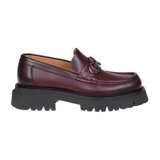 Ferragamo Homme, Chaussures, Brun, Taille: 44 1/2 EU Mocassin Florian en cuir