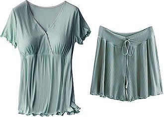 Generic Soutien-gorge de maternit&eacute; &agrave; manches courtes pour femme, multicolore, 7 couleurs, v&ecirc;tements de d&eacute;tente post-partum, 2026, b, XL