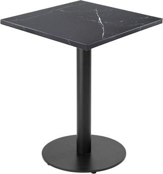 Oviala Oviala - Tisch 60 cm schwarzes Bein und schwarze Marmorbeschichtung