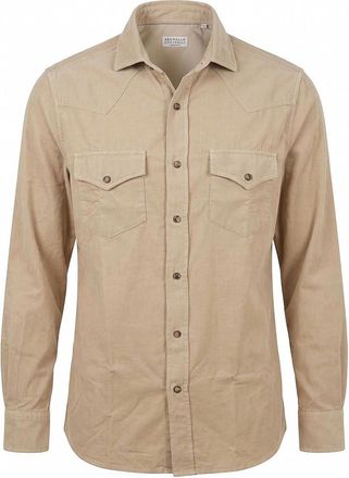 Brunello Cucinelli Hemd - Hellbeige