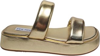 Steve Madden Femme, Chaussures, Jaune, Taille: 37 1/2 EU sandales en &eacute;co-cuir