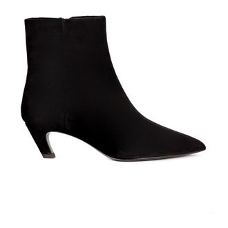 Ash Schwarze Wildleder Stiefeletten mit Spitzer Zehenpartie - - Shoes - Damen - Schwarzk - 39 EU