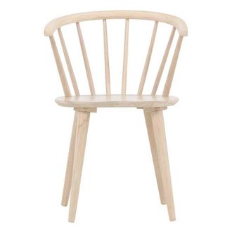 ebuy24 Bobby Esszimmerstuhl mit Armlehne Holz whitewash