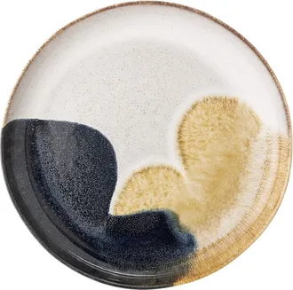 Bloomingville Nordic Servierplatte aus Stoneware, bunt - 35×4 cm, skandinavisches Design, spülmaschinenfest - 82046914