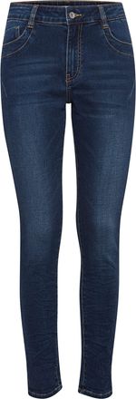 b.young BXKAILY Jeans 2 IT Jeans 2 IT Damen Jeans Denim Hose mit G&uuml;rtelschlaufen Skinny Fit, Gr&ouml;&szlig;e:38, Farbe:Dark Blue Denim (200462)