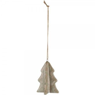 Ib Laursen Tannenbaum zum hängen grün/Natur gesprenkelt, B: 4,5 H: 6,5 L: 4,5