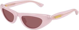 Bottega Veneta Femme, Accessoires, Rose, Taille: 51 MM Lunettes de soleil oeil-de-chat