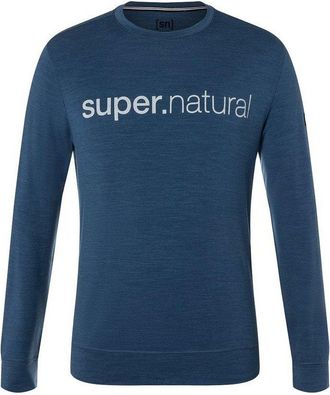 super.natural Sweatshirt Merino Sweatshirt M SIGNATURE CREW pflegeleichter Merino-Materialmix