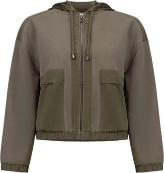 Joseph Ribkoff Kapuzenjacke im Boxy-Schnitt - - Jackets - Damen - Gr&uuml;n - S