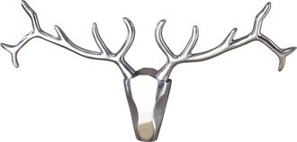 Invicta Interior Design Wanddekoration Alu Geweih Hirsch VEADO 90cm Deko Kopf Statue Accessoire