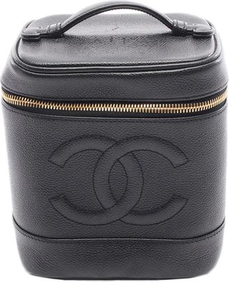 Chanel 2000-2002 Timeless Caviar vanity bag - Schwarz