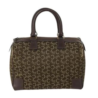 Celine Sac &agrave; main vintage Macadam Canvas Pre-owned - Femme - Pre-owned - Brun - Taille: ONE Size