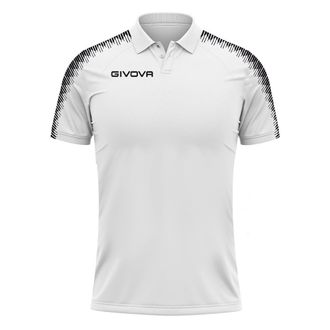 Givova Unisex Polo Club t Shirt Damen, Blanc/Noir