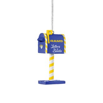 Foco NFL Los Angeles Rams Baumschmuck Mailbox Anhänger Ornament Weihnachtsbaum 5051586190772