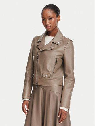 HUGO BOSS Lederjacke Sayuri 50548471 Braun Regular Fit