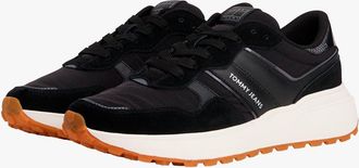 Tommy Hilfiger Baskets en cuir multitextures crant&eacute;es