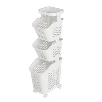 Generic Mehrschichtiger W&auml;schekorb - Rollbarer W&auml;schekorb, mehrschichtiger Schmutzw&auml;schekorb | Freistehende Aufbewahrungsbeh&auml;lter f&uuml;r schmutzige Kleidung mit 