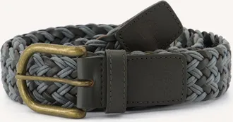 Faguo Ceinture tress&eacute;e kaki et bleu