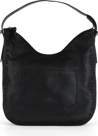 Rebelle Femme, Sacs, Noir, Taille: ONE Size Sac à bandoulière en cuir gaufré Jasmine