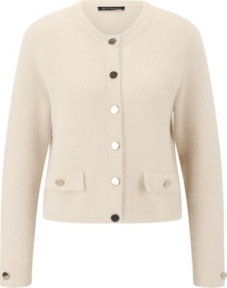 Betty Barclay Damen Casual-Strickjacke mit Knopfleiste 42, beige