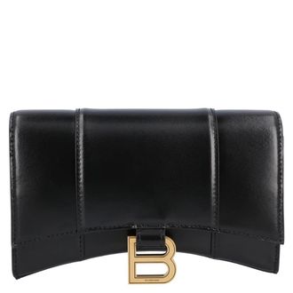 Balenciaga Portemonnaie - Hourglass Wallet On Chain Box In Black - Gr. unisize - in Schwarz - f&uuml;r Damen