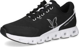 Caprice Caprice Damen Sneaker flach Sportlich Vegan, Mehrfarbig (Black/White), 37 EU