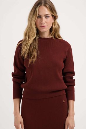 Kuyichi Damen vegan Pullover Katia Strick Braun