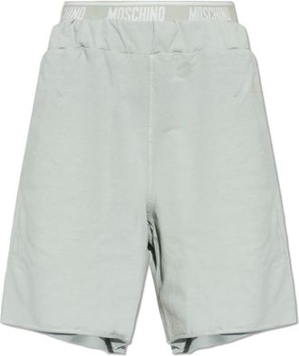 Moschino Femme, Shorts, Vert, Taille: 40 FR Logo Shorts