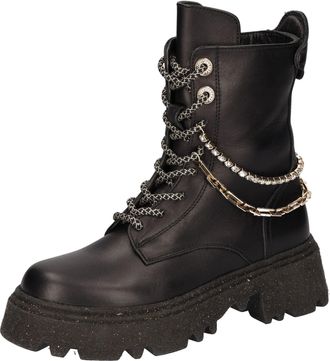 2Go Shoe Company Damen 8995-501 Mode-Stiefel, schwarz/Gold, 39 EU