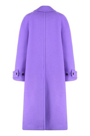 Gucci Womens Wool Coat Purple
