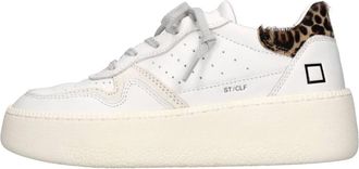 D.A.T.E. D.a.t.e., Femme, Chaussures, Blanc, Taille: 41 EU Step Calf Baskets
